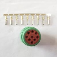 China Green Deutsch 9 Pin J1939 Female Connector with 9 Terminals for Automotive OBD for sale