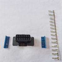 China OBD2 16Pin Connector Adapter Diagnostic Tool Socket Fit Chevrolet PA66 Brass 16 Pin for sale