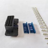 China OBD2 16Pin Connector Adapter Diagnostic Tool Socket Fit Chevrolet PA66 Brass 16 Pin for sale