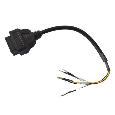 China ODM OBDII Cable Can K Jumper Tester Adapter 30cm for Trucks and Motorcycles for sale