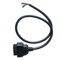 China 16-Pin OBD2 Diagnostic Cable 60cm Length with Opening End Design for 12V/24V Automotive Systems for sale