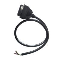 China 16-Pin OBD2 Diagnostic Cable 60cm Length with Opening End Design for 12V/24V Automotive Systems for sale