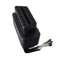 China 16-Pin OBD2 Diagnostic Cable 60cm Length with Opening End Design for 12V/24V Automotive Systems for sale