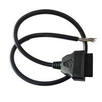 China 16-Pin OBD2 Diagnostic Cable 60cm Length with Opening End Design for 12V/24V Automotive Systems for sale