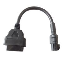 China 30cm OBD2 Female to 3 Pin Diagnostic Cable for KYMCO Motorcycles - Custom Pin Assignment for sale