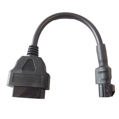 China 30cm OBD2 Female to 3 Pin Diagnostic Cable for KYMCO Motorcycles - Custom Pin Assignment for sale