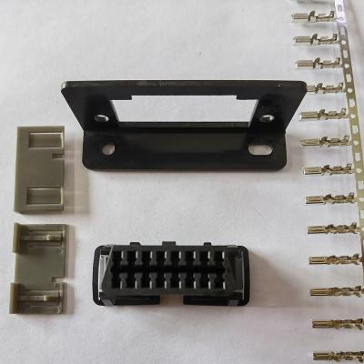 China OBD2 Bracket for Female Connector Assembled for Kia Interface PA66 Brass for sale