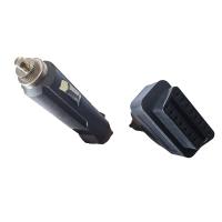 China OBD2 to Cigarette Lighter Adapter Cable 16-Pin Female 100cm Universal Automotive Power Extension for sale