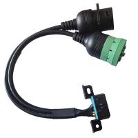 China Black OBD2 J1939 Splitter Cable 30cm for Decher Vehicles - Custom Pin Assignment Automotive Diagnostic Tool for sale