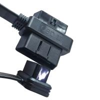 China 30CM OBD2 Female Extension Cable - T-Shaped Splitter Connector with Custom Pin Assignment for All Vehicle Models for sale