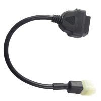 China KTM 3P to OBD2 16P Female Diagnostic Cable Assembly - 30cm Black Automotive Connector for sale