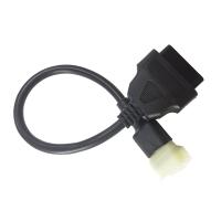China KTM 3P to OBD2 16P Female Diagnostic Cable Assembly - 30cm Black Automotive Connector for sale