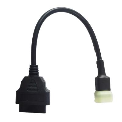 China KTM OBD2 Female Diagnostic Adapter Cable 6-Pin 30cm Engine Fault Detection Tool for sale
