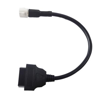 China YAMAHA 3-Pin OBD2 Extension Cable with Female Connector 30cm for Motorcycle Diagnostics for sale