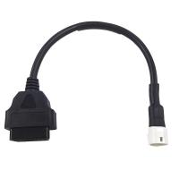 China YAMAHA 3-Pin OBD2 Extension Cable with Female Connector 30cm for Motorcycle Diagnostics for sale