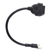 China YAMAHA 3-Pin OBD2 Extension Cable with Female Connector 30cm for Motorcycle Diagnostics for sale