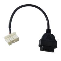 China Tesla OBD2 Diagnostic Cable 12-Pin Male Female Connector 30cm Length Custom Pin Assignment for sale