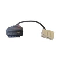 China Tesla OBD2 Diagnostic Cable 12-Pin Male Female Connector 30cm Length Custom Pin Assignment for sale
