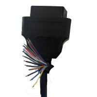China 16 Pin OBD2 J1962 Female Connector to Open Plug Extension Cable 30cm for Automotive Diagnostics for sale