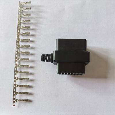China OBD2 Female Connector 16 Pin OBD II Auto Diagnostic Adapter Cable for All Vehicles for sale
