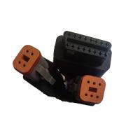 China Harley Motorcycle OBD2 Y Cable - Female to 4PIN & 6PIN Connectors, 30cm Length, Custom Pin Assignment for sale