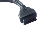 China Harley Motorcycle OBD2 Y Cable - Female to 4PIN & 6PIN Connectors, 30cm Length, Custom Pin Assignment for sale