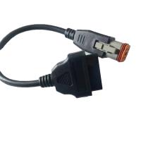China Harley Motorcycle Female to 6-Pin OBD2 Diagnostic Adapter Cable 30cm with Custom Pin Assignment for sale