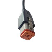China Harley Motorcycle Female to 6-Pin OBD2 Diagnostic Adapter Cable 30cm with Custom Pin Assignment for sale