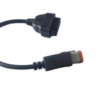 China Harley Motorcycle Female to 6-Pin OBD2 Diagnostic Adapter Cable 30cm with Custom Pin Assignment for sale