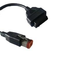 China OBD2 4-Pin Adapter Cable 30cm for Harley Motorcycle Diagnostic Systems for sale