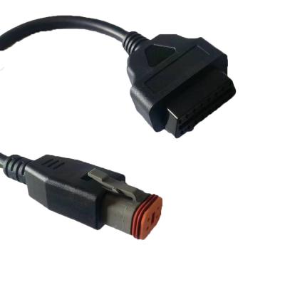 China OBD2 4-Pin Adapter Cable 30cm for Harley Motorcycle Diagnostic Systems for sale