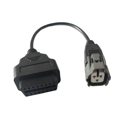 China 3-Pin OBD Adapter Cable for Yamaha Motorboat - 30cm Length with Custom Pin Assignment for sale