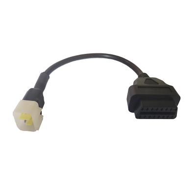China Delphi 6P to OBD2 16P Female Diagnostic Cable 30cm with Custom Pin Assignment for sale