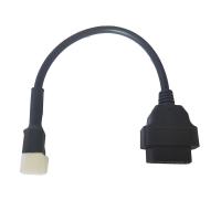 China Delphi 6P to OBD2 16P Female Diagnostic Cable 30cm with Custom Pin Assignment for sale