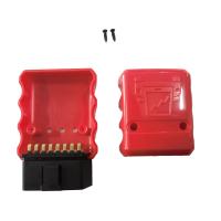 China OBD2 Plug Adapter Housing with Gold-Plated Bent Pin Male Connector - PA66/ABS/Brass Construction - All Vehicle Models for sale
