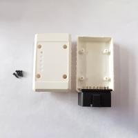 China OBD2 Male Connector 327 White Housing with Gold Plated Pins - Universal Vehicle Compatibility & Custom Pin Assignment for sale