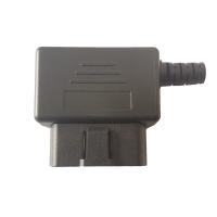 China 16-Pin OBD2 Male Plug Adapter J1962 Connector with Concealed Buckle Housing and Wire Exit Hole for sale