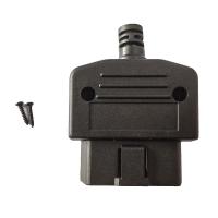 China OBD2 Male Head Connector with Half Moon Housing - Universal Car Scanner Adapter with Custom Pin Assignment for sale