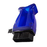 China OBD2 16 Pin Male Car Connector Housing Plug - Blue PA66/Brass/PC Material with Custom Pin Assignment for sale
