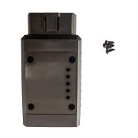 China OBDII 16-Pin Diagnostic Cable Connector with Outlet Hole - Black PA66/Brass/ABS/PVC Construction for All Vehicle Models for sale