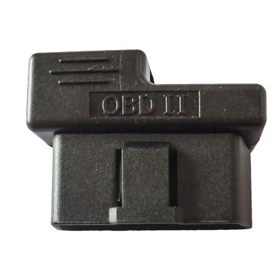 China 16-Pin OBD2 Male Connector with L-Shaped Housing - PA66/Brass/PC Material for Automotive Diagnostics for sale