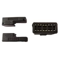 China 16-Pin OBD2 Male Connector with L-Shaped Housing - PA66/Brass/PC Material for Automotive Diagnostics for sale