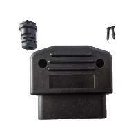 China 16-Pin OBD2 Male Plug with Gold-Plated Connector and Half-Moon Housing for Universal Automotive Diagnostics for sale