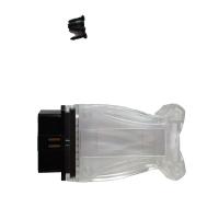 China OBD2 Connector Housing J1962 Diagnostic Plug with Transparent PA66/Brass/PC Core for Automotive Data Connection for sale