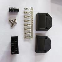 China 16 Pin OBD2 Female Connector with Lock - Universal Automotive Diagnostic Housing in Black PA66/Brass/ABS/PVC for sale