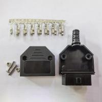 China 16 Pin OBD2 Female Connector with Lock - Universal Automotive Diagnostic Housing in Black PA66/Brass/ABS/PVC for sale