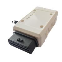 China Female 16 Pin OBD Plug Adapter , Bent Pin OBD2 Motorcycle Adapter for sale
