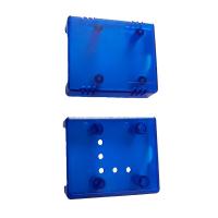 China Blue OBD Enclosure Housing with 16 Pin Male Connector and Outlet Hole for All Car Models for sale