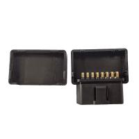 China OBD2 16 Pin Gold Plated Male Connector Concealed Buckle Housing OBDII Adaptor for sale