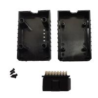 China OBD2 Elm327 Housing with Outlet Hole 16 Pin Gold Plated Male Diagnostic Tool for sale